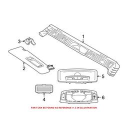BMW Sun Visor – Front Passenger Side 51167425434 Genuine BMW 51167425434