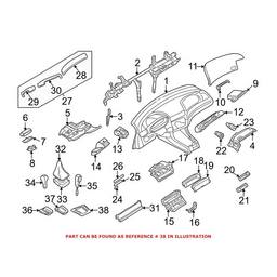 BMW Automatic Transmission Shift Cover Plate 51168209372 Genuine BMW ...