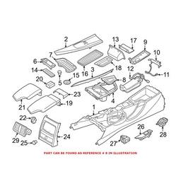 BMW Automatic Transmission Shift Cover Plate 51169234131 Genuine BMW ...