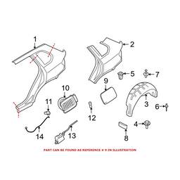 BMW Fuel Filler Door – Rear 51177160634 Genuine BMW 51177160634