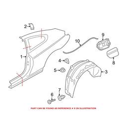 BMW Fuel Filler Housing Genuine BMW 51177228213
