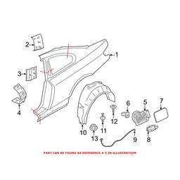 BMW Fuel Filler Housing – Rear 51177270761 Genuine BMW 51177270761