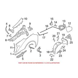 Fuel Filler Door – Rear Genuine BMW 51177372955