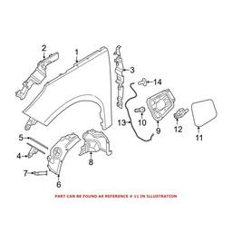 BMW Fuel Filler Door – Front 51177376189 Genuine BMW 51177376189