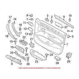 BMW Interior Door Pull Handle 51417246214 Genuine BMW 51417246214
