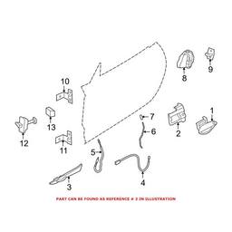 BMW Interior Door Handle = Front Driver Side Inner 51419167031 Genuine ...