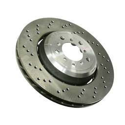 BMW Disc Brake Rotor – Front Driver Side (360mm) (Cross-Drilled) OEM 5830