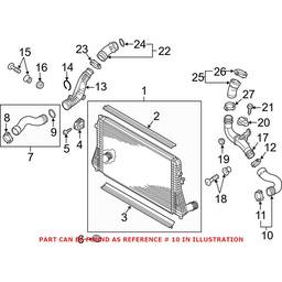 VW Turbocharger Intercooler Pipe 5C0145834 Genuine VW/Audi 5C0145834