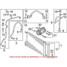VW A/C Receiver Drier 5Q0298403A Genuine VW/Audi 5Q0298403A