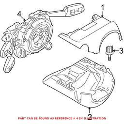 Steering Wheel Multi-Function Switch (w/ Clockspring) Genuine BMW ...