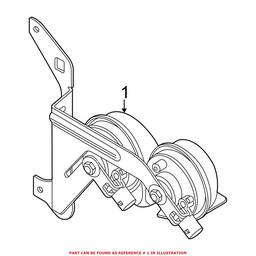 Horn Set Genuine BMW 61337192551