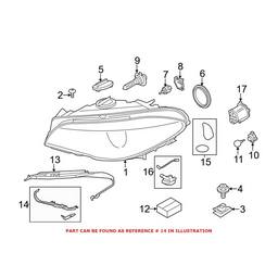 BMW Headlight Bracket – Driver Left 63117271897 Genuine BMW 63117271897