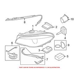 BMW Headlight – Front Driver Left 63127262727 Genuine BMW 63127262727