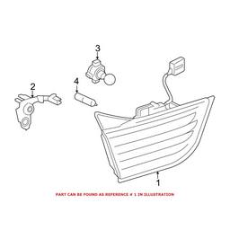 BMW Back Up Light Assembly – Rear Driver Left 63218059655 Genuine BMW ...