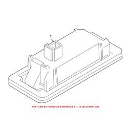 BMW License Plate Light Assembly – Rear 63267193294 Genuine BMW 63267193294