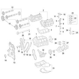 Mercedes Engine Crankshaft Main Bearing – Lower 642033080254 Genuine ...
