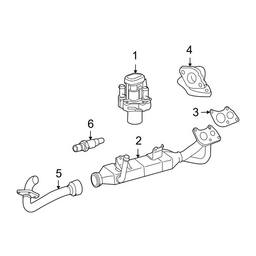 Mercedes EGR Tube 6421401308 Genuine Mercedes-Benz 6421401308