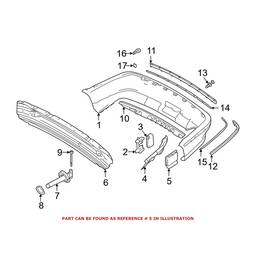 BMW Breather Cover – Rear 64226962293 Genuine BMW 64226962293