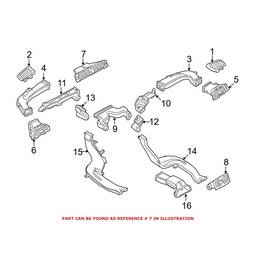 BMW Dashboard Air Vent = Front Center 64229130463 Genuine BMW 64229130463