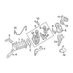 Mercedes EGR Tube 6511402208 Genuine Mercedes-Benz 6511402208