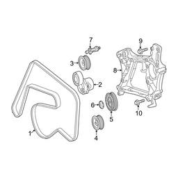Mercedes Serpentine Belt Idler Pulley 6512000270 Genuine Mercedes-Benz ...