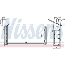 HVAC Heater Core – Front Nissens 73965