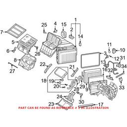A/C Evaporator Core Case – Front Genuine VW/Audi 7L0819087AA