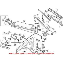 VW Windshield Wiper Arm – Passenger Side 7L0955408E Genuine VW/Audi ...