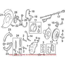 Parking Brake Hardware Kit Genuine VW/Audi 7P0698545