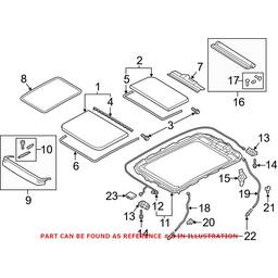 Audi Sunroof Seal Genuine VW/Audi 83A877459