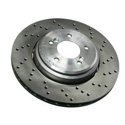 BMW Disc Brake Rotor – Rear Passenger Side (350mm) (Cross-Drilled) OEM 8830