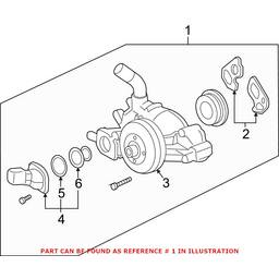 Water Pump Kit Genuine Saab 89018166