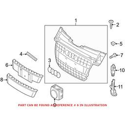 Audi License Plate Bracket 8K0807285C 3FZ – Genuine VW/Audi Genuine VW ...
