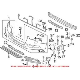 Grille – Front Passenger Side Genuine VW/Audi 8K0807682K 01C
