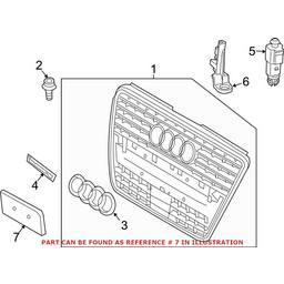 Audi License Plate Bracket – Front 8R0807285BT94 Genuine VW/Audi ...