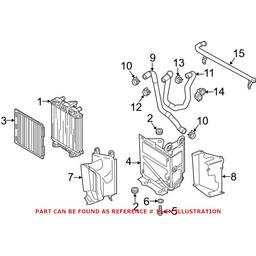 Radiator Coolant Hose – Driver Side Genuine VW/Audi 8S0121101C