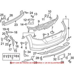 Audi License Plate Bracket 8S0807845A Genuine VW/Audi 8S0807845A