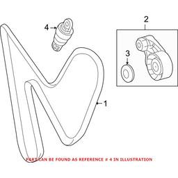 Porsche Drive Belt Tensioner 94810226100 Genuine Porsche 94810226100
