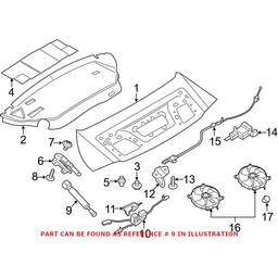 Porsche Engine Lid Lift Support 99151255100 Genuine Porsche 99151255100