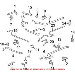 Engine Coolant Hose Genuine Porsche 99610672806