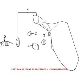 Taillight Genuine Mercedes-Benz 1569062158