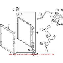 Radiator Hose Genuine Mercedes-Benz 1665000175