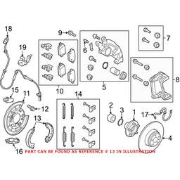 Land Rover Parking Brake Shoe Set LR001020 Genuine Land Rover LR001020