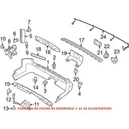 Park Assist Sensor – Front and Rear Genuine Land Rover LR038533