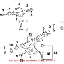 Land Rover Control Arm Bushing – Front Upper LR056964 Genuine Land ...