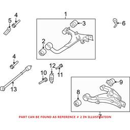 Land Rover Control Arm Bushing – Rear Upper Forward LR063744 Genuine ...