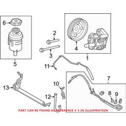 Land Rover Power Steering Pump LR077466 Genuine Land Rover LR077466