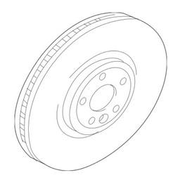 Disc Brake Rotor – Front Genuine Land Rover LR090685