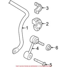 Audi VW Sway Bar Bolt – Rear (M10x55) WHT000226 Genuine VW/Audi WHT000226