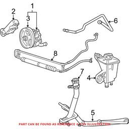 Jaguar Power Steering Pump (New) XR855717 Genuine Jaguar XR855717
